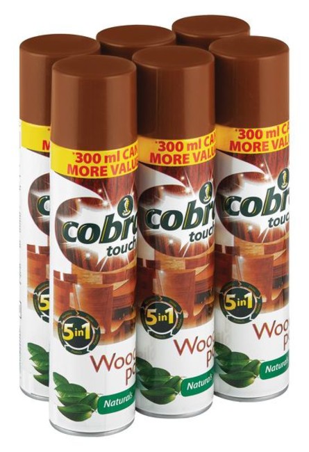 Compare Prices | Cobra Touch Wood Polish Naturals - 6 x 300ml