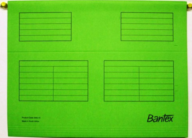 Compare Prices | Bantex Suspension File A4 - Grass Green (Pack of 25)